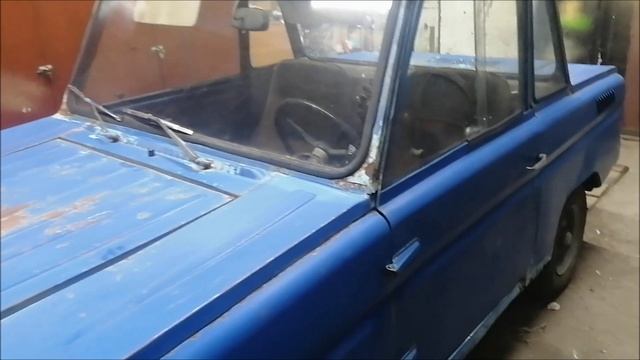 Забрал с деревни свою инвалидку сзд и привез в город в гараж для постройки снегоболотохода