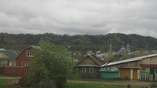 Агрыз - Казань - вид из окна поезда (железные дороги России).