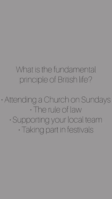 Life in the UK test Question 49