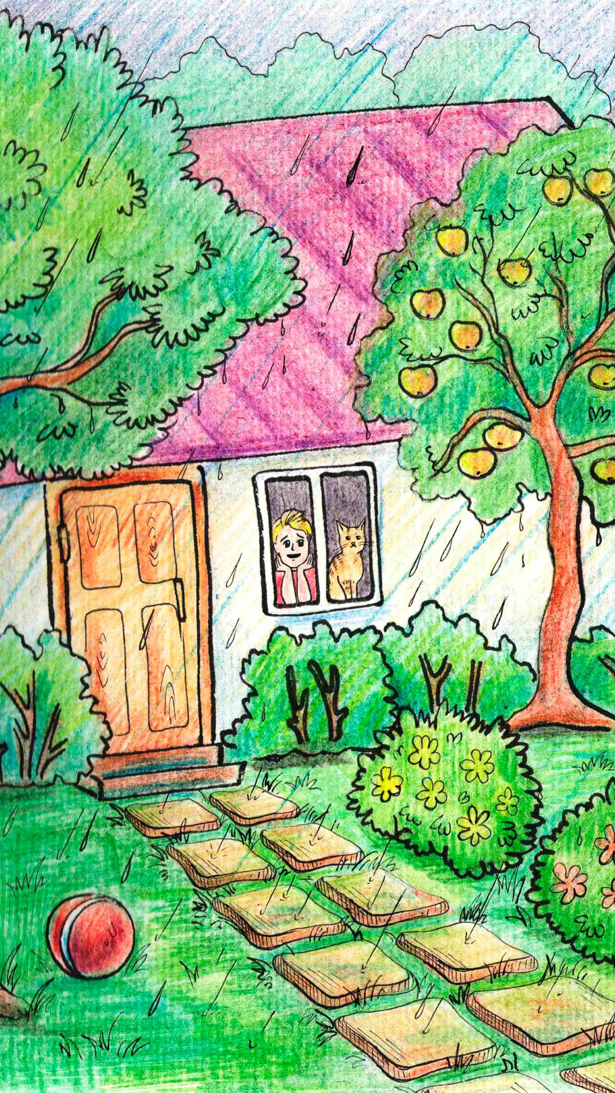 2. Дождик в бабушкином саду. Ноты для фортепиано. "Давай играть!" Сборник нот для детей