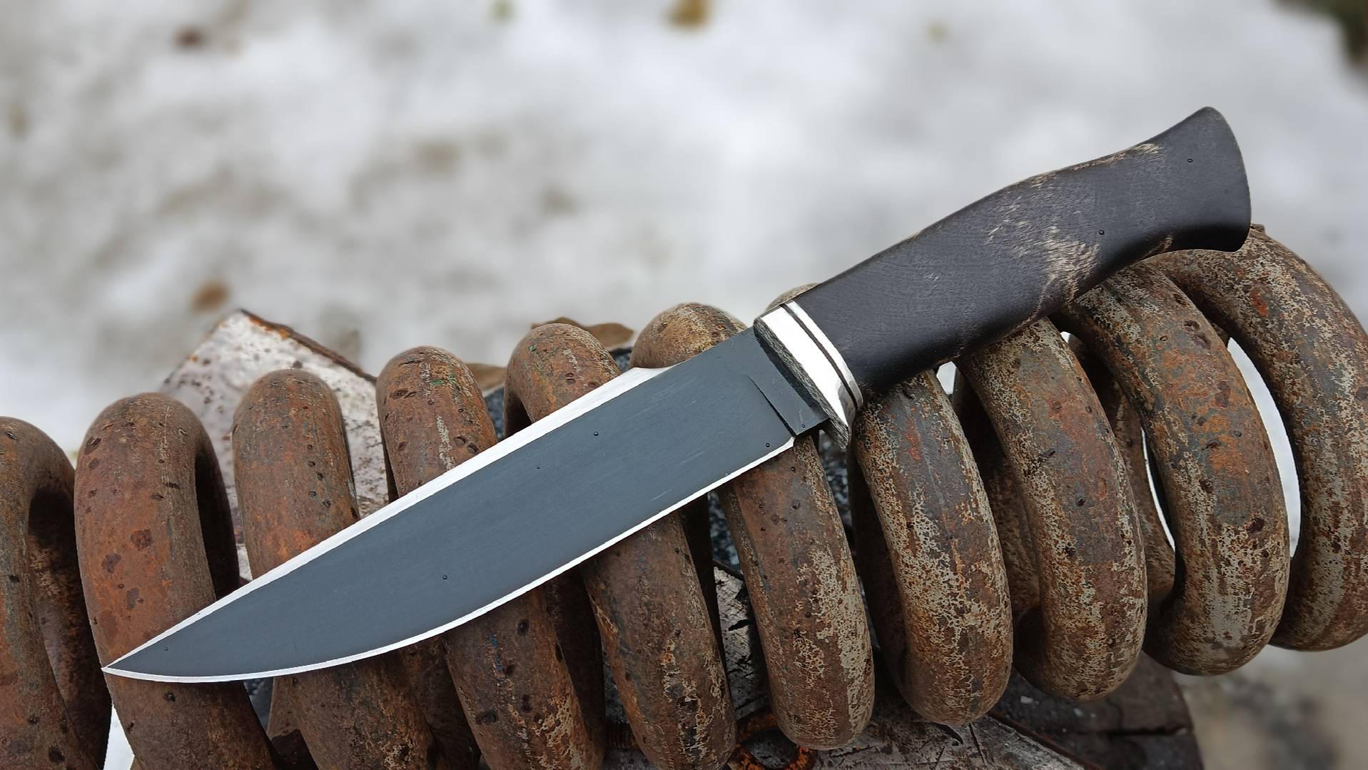 Изготовление  самого Хищного ножа из пружины