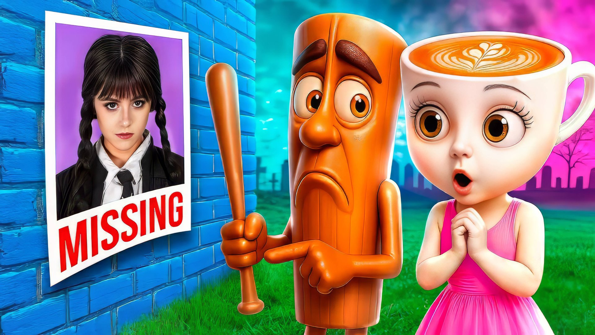 Что Случилось с Уэнздей Аддамс!!! Italian Brainrot vs Уэнздей Аддамс!!