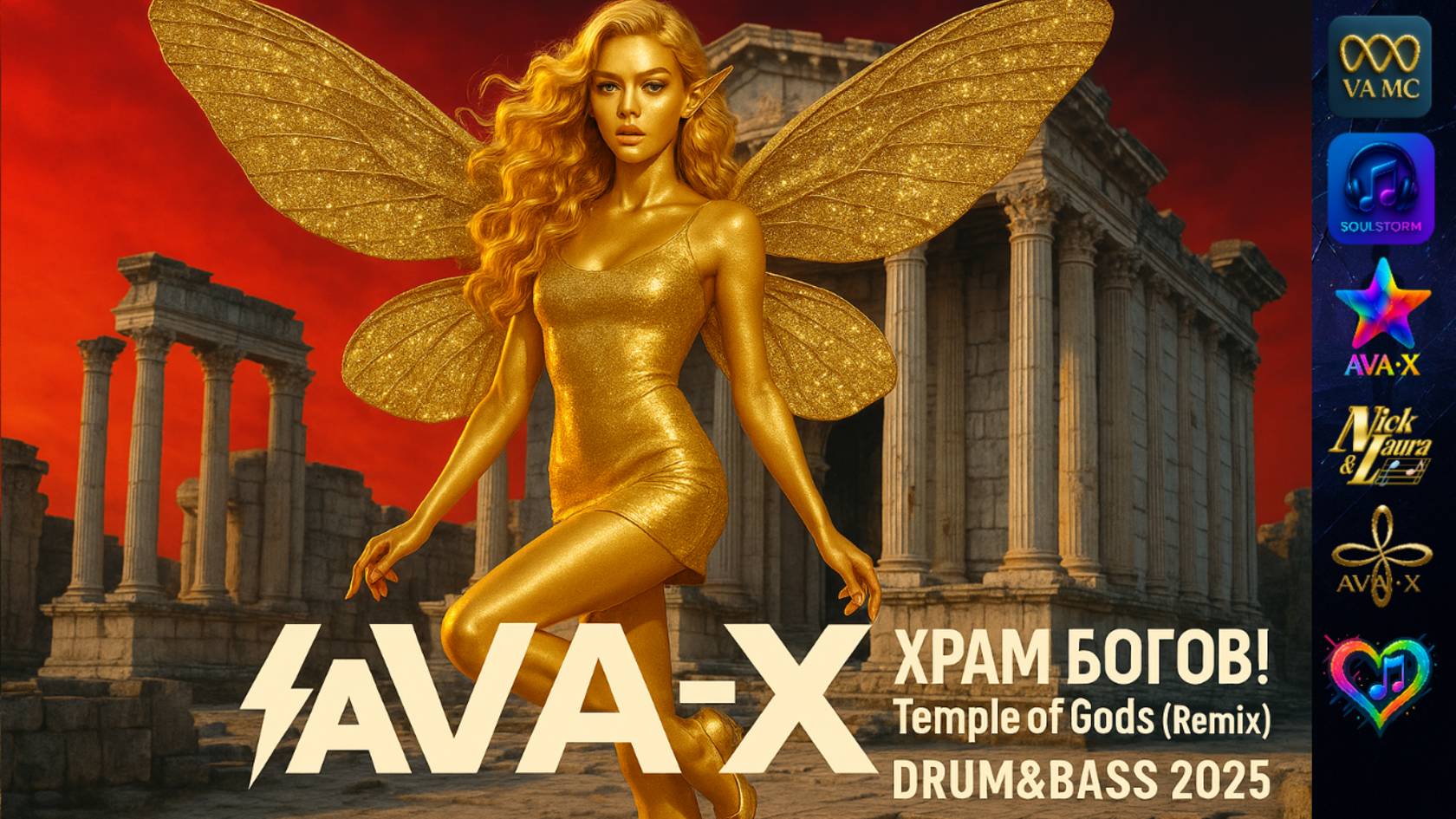 ⚡️AVA-X – ХРАМ БОГОВ! | Temple of Gods (Remix) Drum&Bass 2025 #drumandbass#disco#techno#trending#top