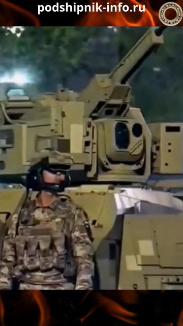 Дистанционное управление вооружением шлемом на новом китайском танке ZTZ-201