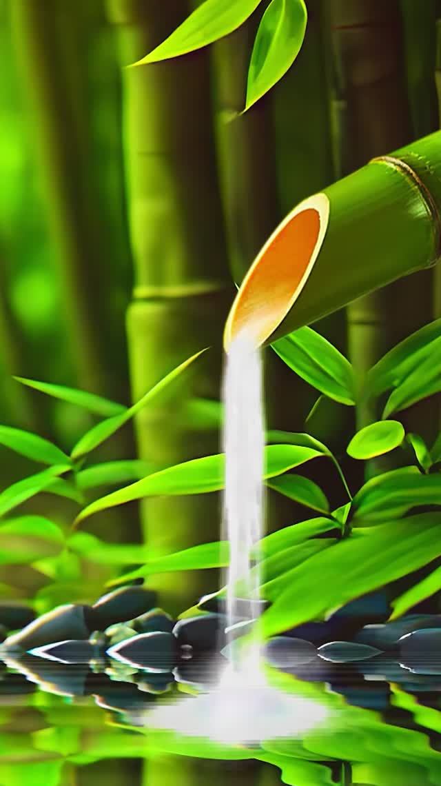 Абсолютное Безмятежье | Бамбук, Вода и Волшебная Мелодия 💧🎍💧