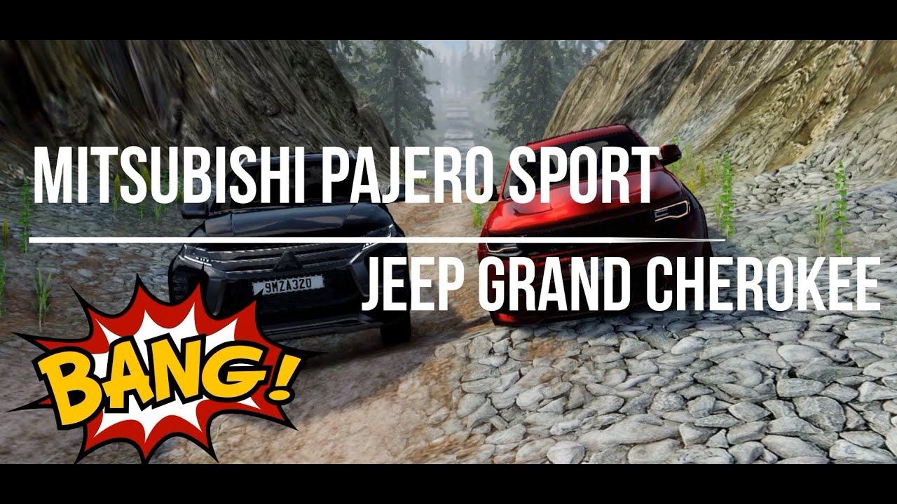 BeamNG Drive Краш Тест Pajero Sport vs Grand Cherokee 2 этап