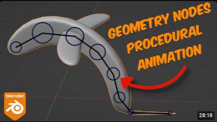 Curious about Procedural Animation? Learn with Geometry Nodes in Blender