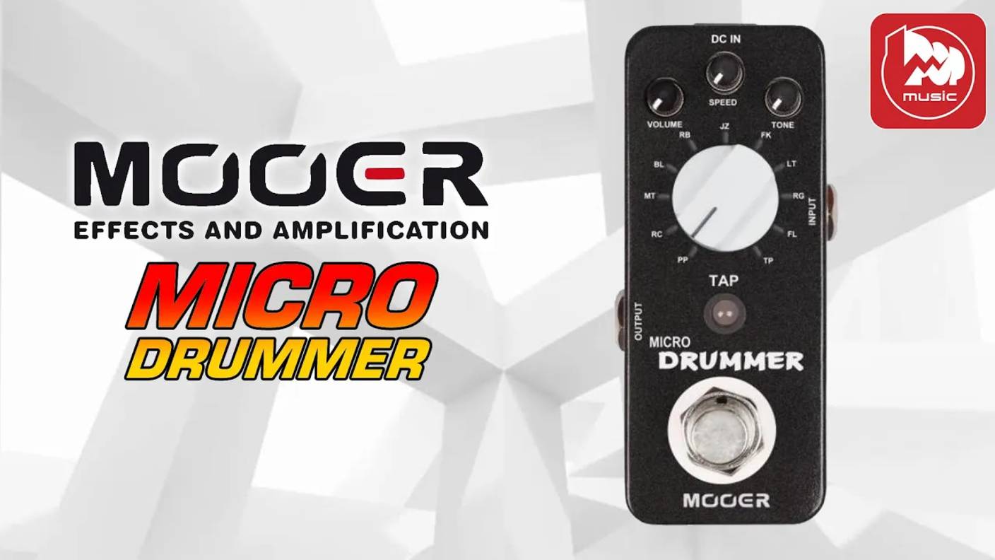 Драм-машина MOOER Micro Drummer (в формате мини-педали)