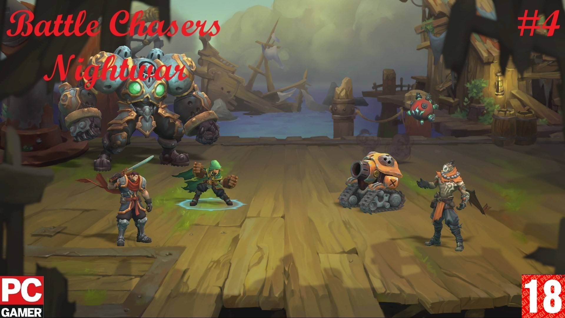 Battle Chasers Nightwar (2017) (PC) - Прохождение #4. (без комментариев) на Русском.