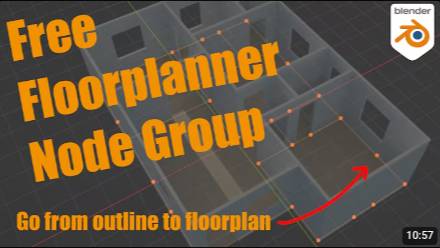 Free Floorplanner Geometry Node Asset 1