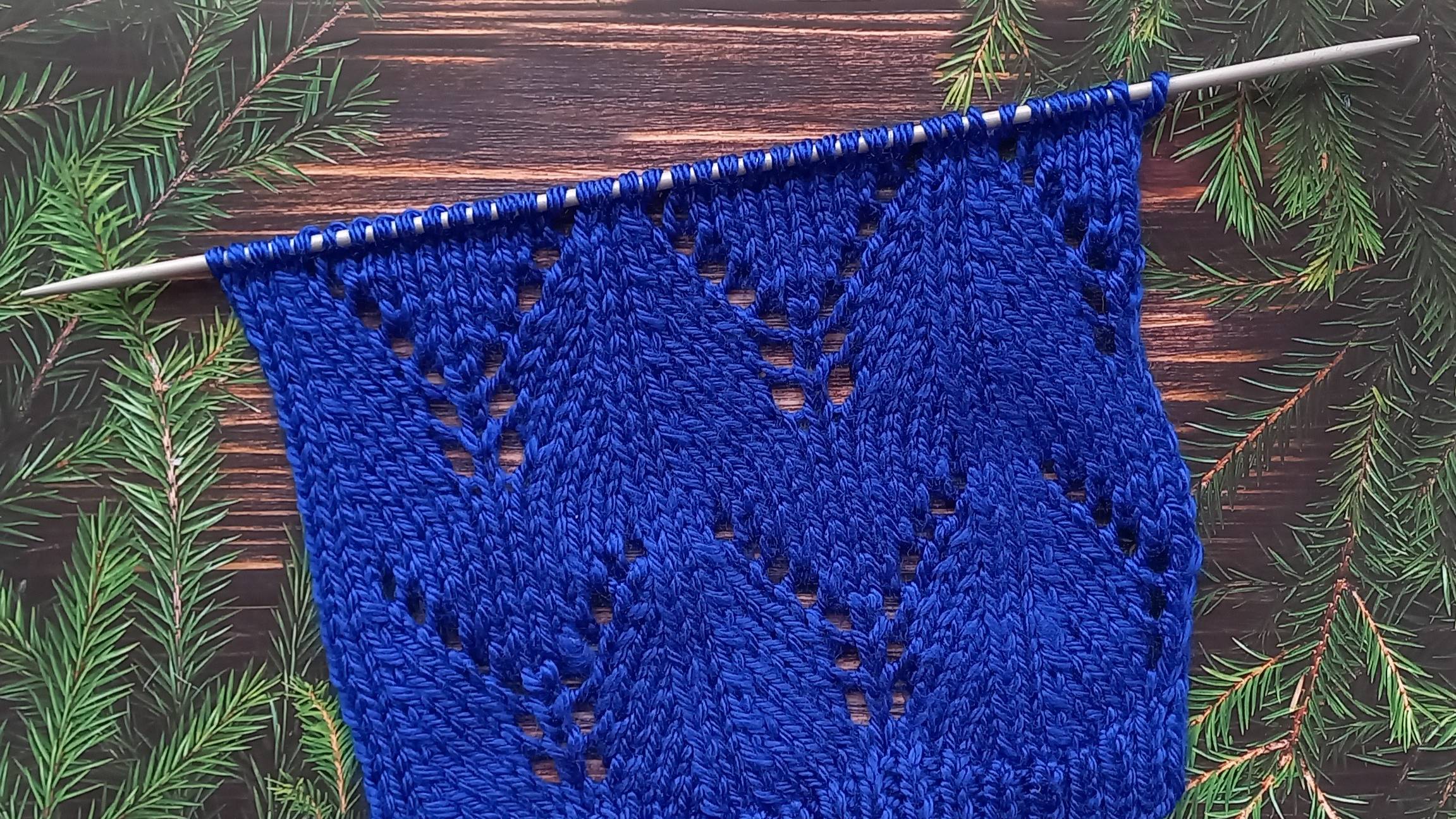 МК Узор спицами 🌸