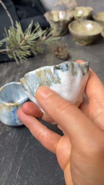Особенности глазурей «Снежная изморозь» и «Зимний вечер» #ceramics #ceramic #handmadeceramics