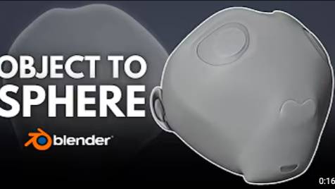 Turn Any Object into a Sphere Ball in Blender!