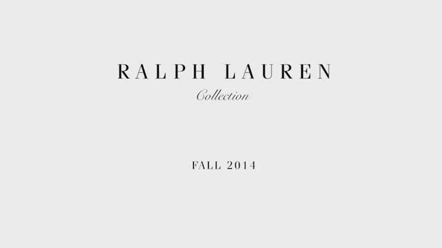 Показ женской коллекции Ralph Lauren осень-зима 2014