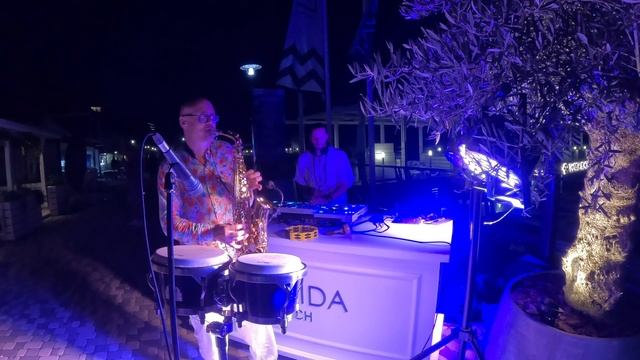 Набережная Ялты - Таврида beach - Масандра саксофонист Syntheticsax & Dj Happy Paul  - Запись лайва