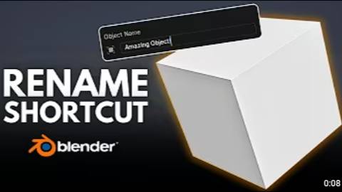 Rename Shortcut in Blender!