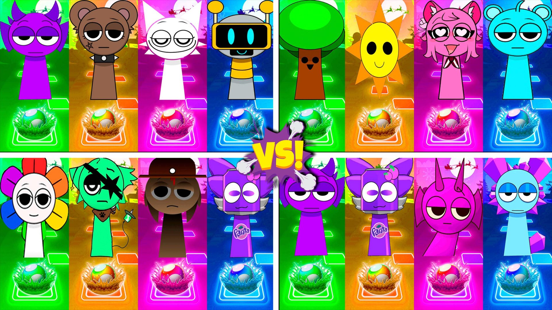 ВСЕ СПРУНКИ МЕГАМИКС 25-28 уровни - Мультики про Спрунке | МУЛЬТФИЛЬМЫ SPRUNKI в Tiles Hop