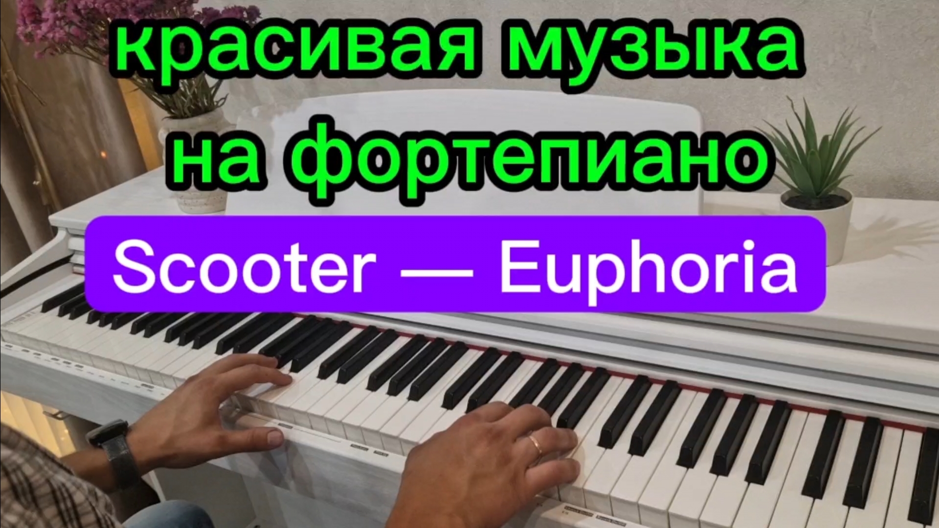 МЕЛОДИЯ НА ПИАНИНО. Scooter Euphoria. Не сложно для начинающих. Музыка