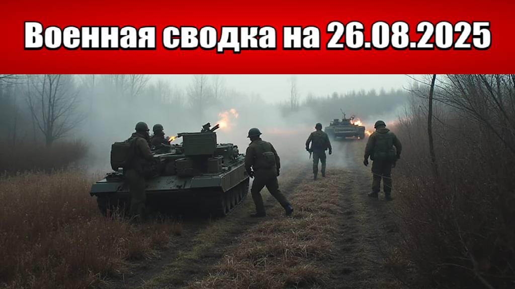 «Жаркие бои на Покровском направлении: Южный фланг под огнём ВС РФ!»: Военная сводка на 26.08.2025