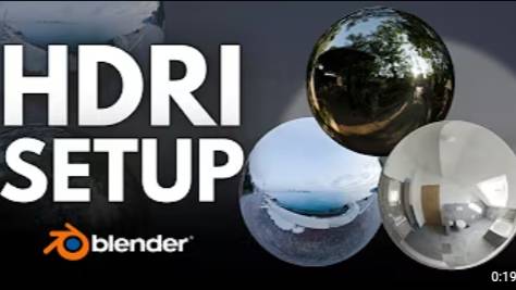 Setup a HDRI in Under 20 Seconds in Blender!