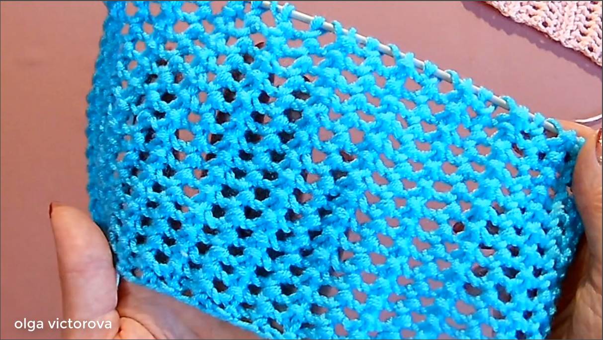 506 ДВУСТОРОННИЙ ОДНОРЯДНЫЙ АЖУРНЫЙ УЗОР Вязание Узоры спицами
