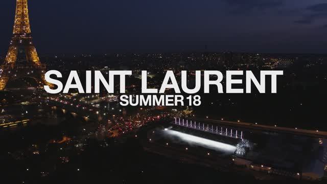 Показ женской коллекции Saint Laurent весна-лето 2018