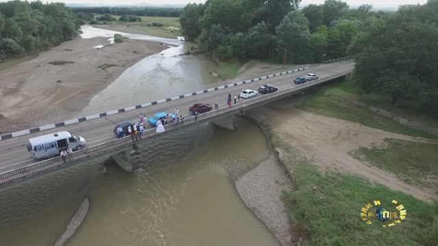 Свадьба вид с высоты птичьего полета ст. Отрадная