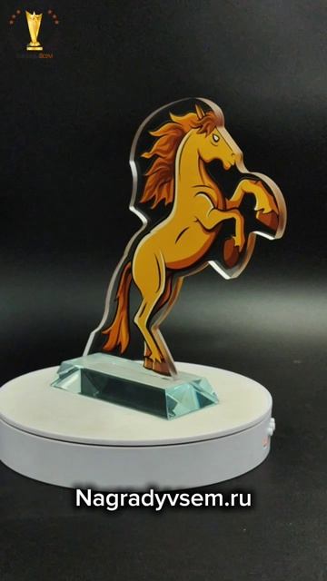 Награды из стекла по индивидуальной форме клиента