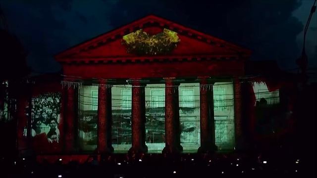 Маппинг на закрытии II-го Всероссийского фестиваля театров кукол «КУКСЪЕЗД» в Тольятти.