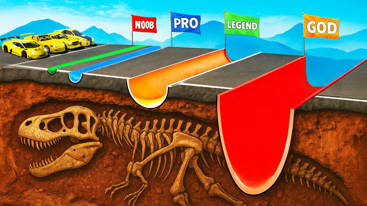 КАК ДАЛЕКО ТАЧКА СМОЖЕТ ПРОЕХАТЬ ПО ПЕРЕВЕРНУТЫМ ЛЕЖАЧИМ ПОЛИЦЕЙСКИМ В ГТА 5_ ЭКСПЕРИМЕНТ GTA 5!