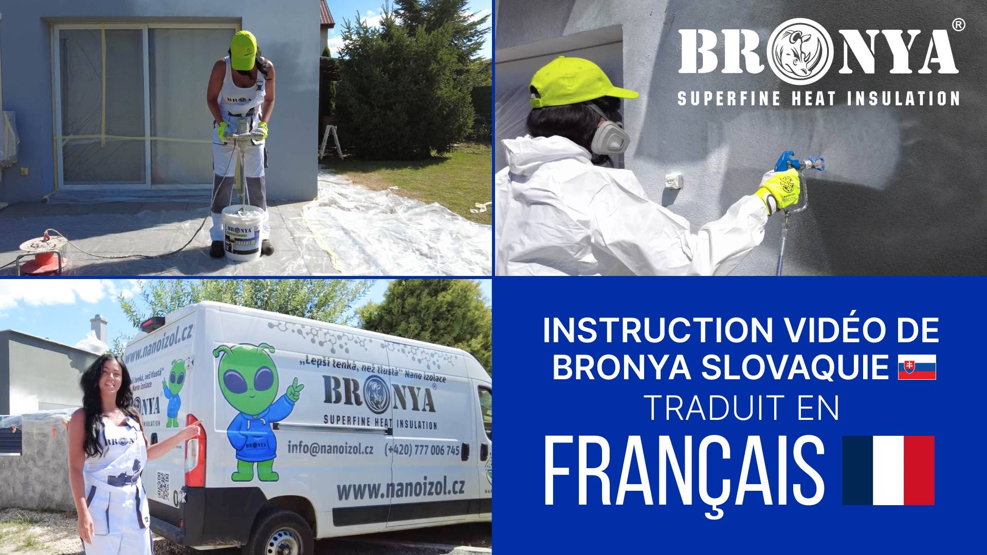 Instruction vidéo « Comment appliquer la nano-isolation thermique Bronya sur une maison?»