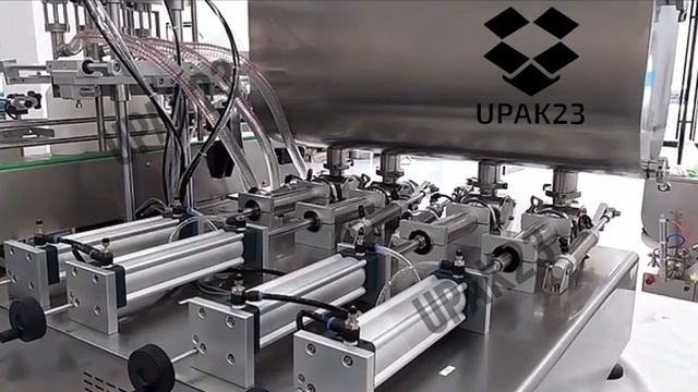 Станция розлива поршневого типа с перемешиванием и конвейером (настольного типа)