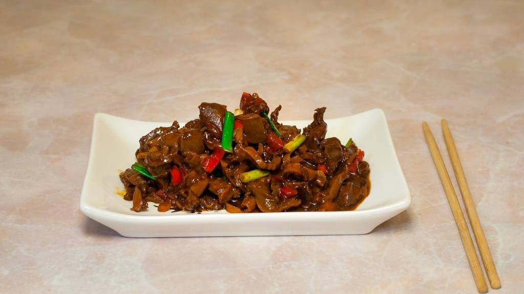 Куриные пупочки по-китайски и Домашний квас из цикория