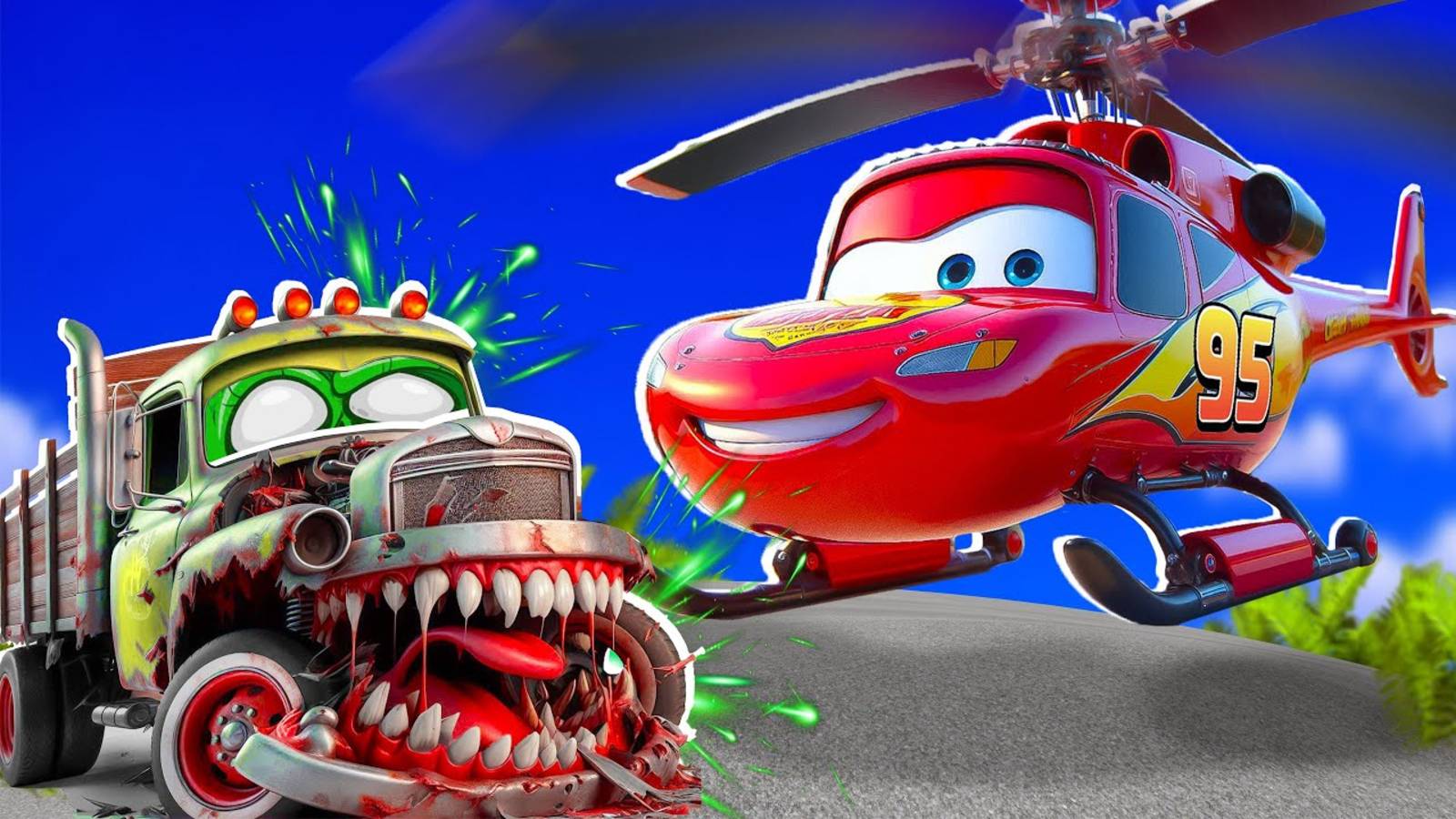 СУПЕР МАШИНКА ВЕРТОЛЕТИК МОЛНИЯ МАКВИН🤖🤪 И ЕГО ДРУЗЬЯ ПРОТИВ ЗЛОБНОГО ГРУЗОВИЧКА