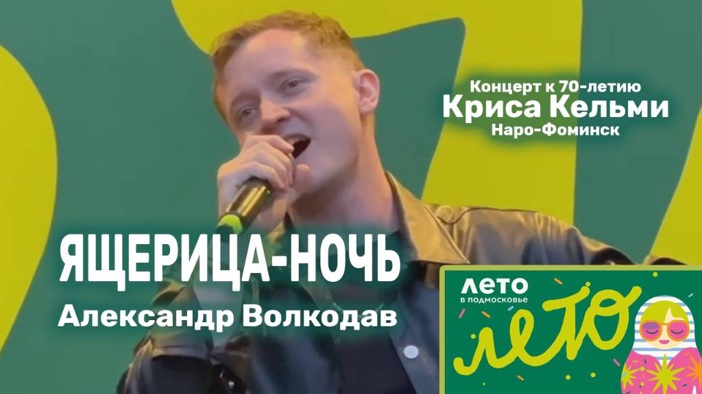 "ЯЩЕРИЦА-НОЧЬ" Александр Волкодав - концерт к 70-летию Криса Кельми - Наро-Фоминск 24.08.2025