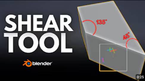Learn Shear Tool in Blender!