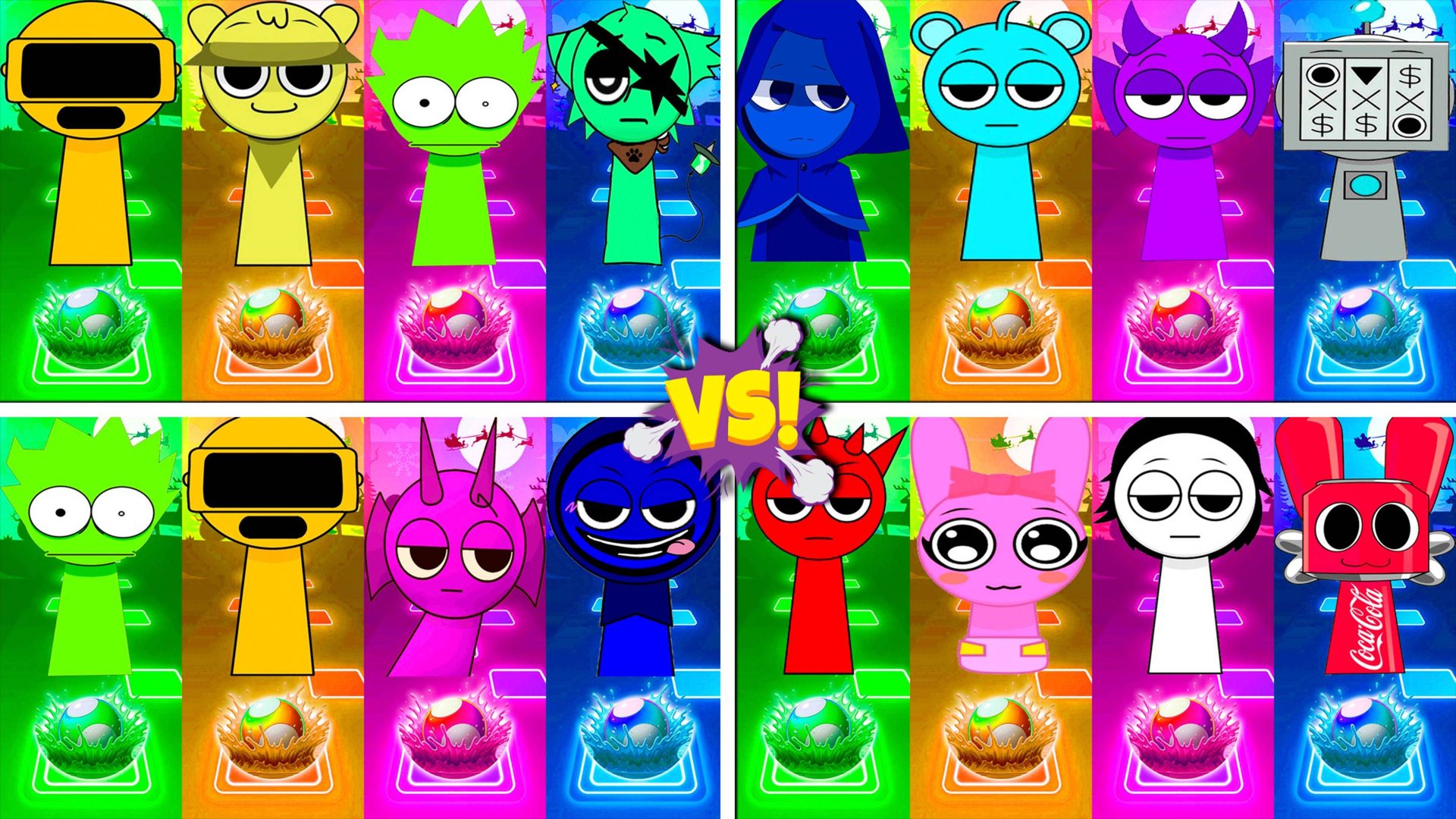 ВСЕ СПРУНКИ МЕГАМИКС 37-40 уровни - Мультики про Спрунке | МУЛЬТФИЛЬМЫ SPRUNKI в Tiles Hop