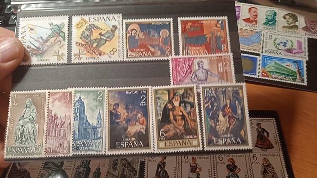 Смотрим марки Испании. филателия марки хобби stamp philately hobby
