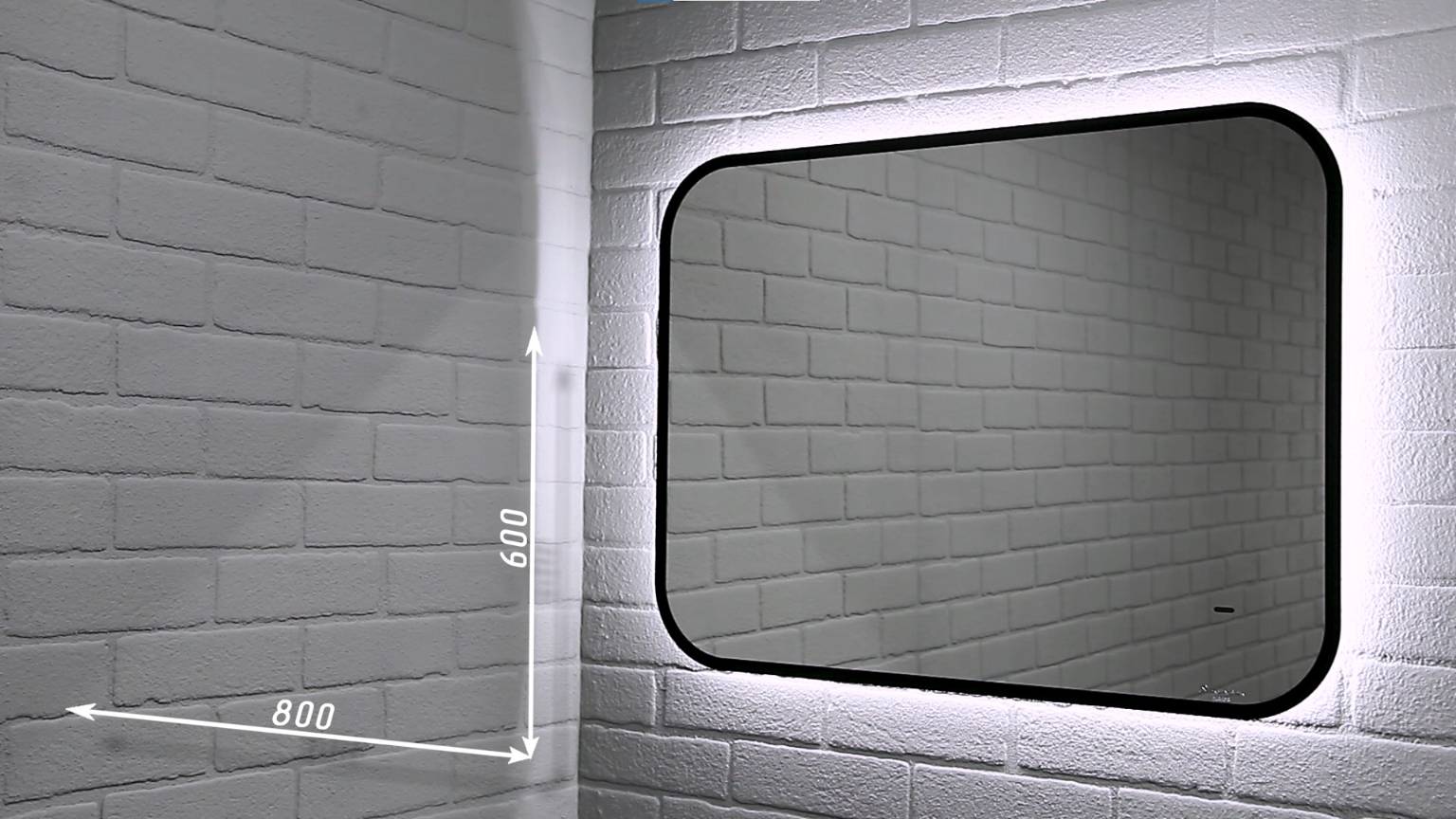 Зеркало Модена PR-B 800х600 LED Sansa