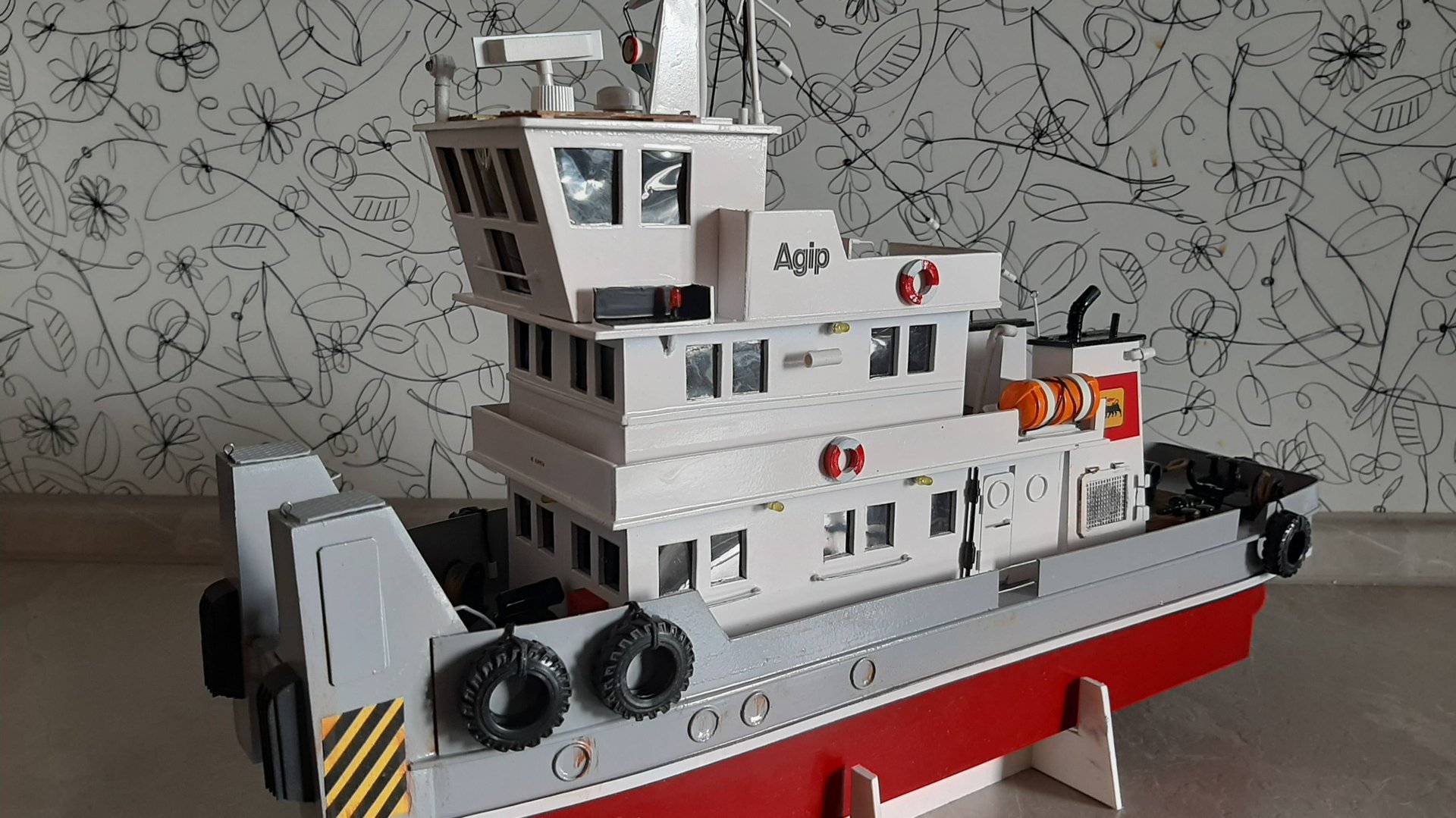 Речной буксир-толкач