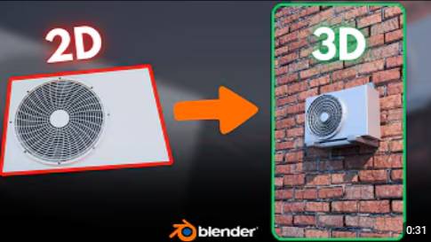 Create 3D Models from 2D Images in Blender!