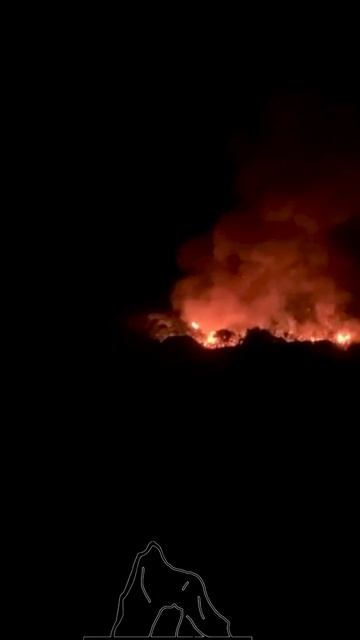 Пожар в Коктебеле сегодня ночью