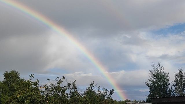Радуга после дождя, 25 августа 2025 года