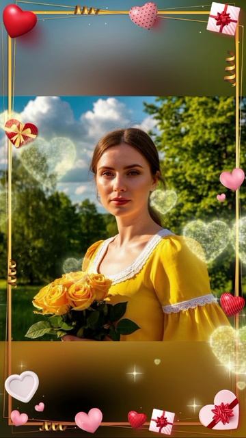 Добрый день. 🌷✨Музыкальная открытка с пожеланиями и озвучкой.