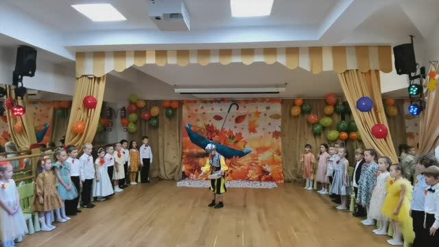 Песня Художник и осень на утреннике в старшей группе