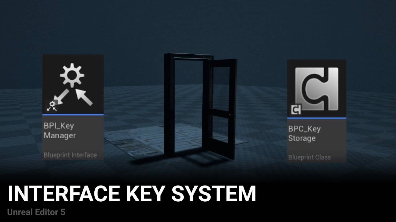 Система ключей через интерфейс + компоненты в UE5