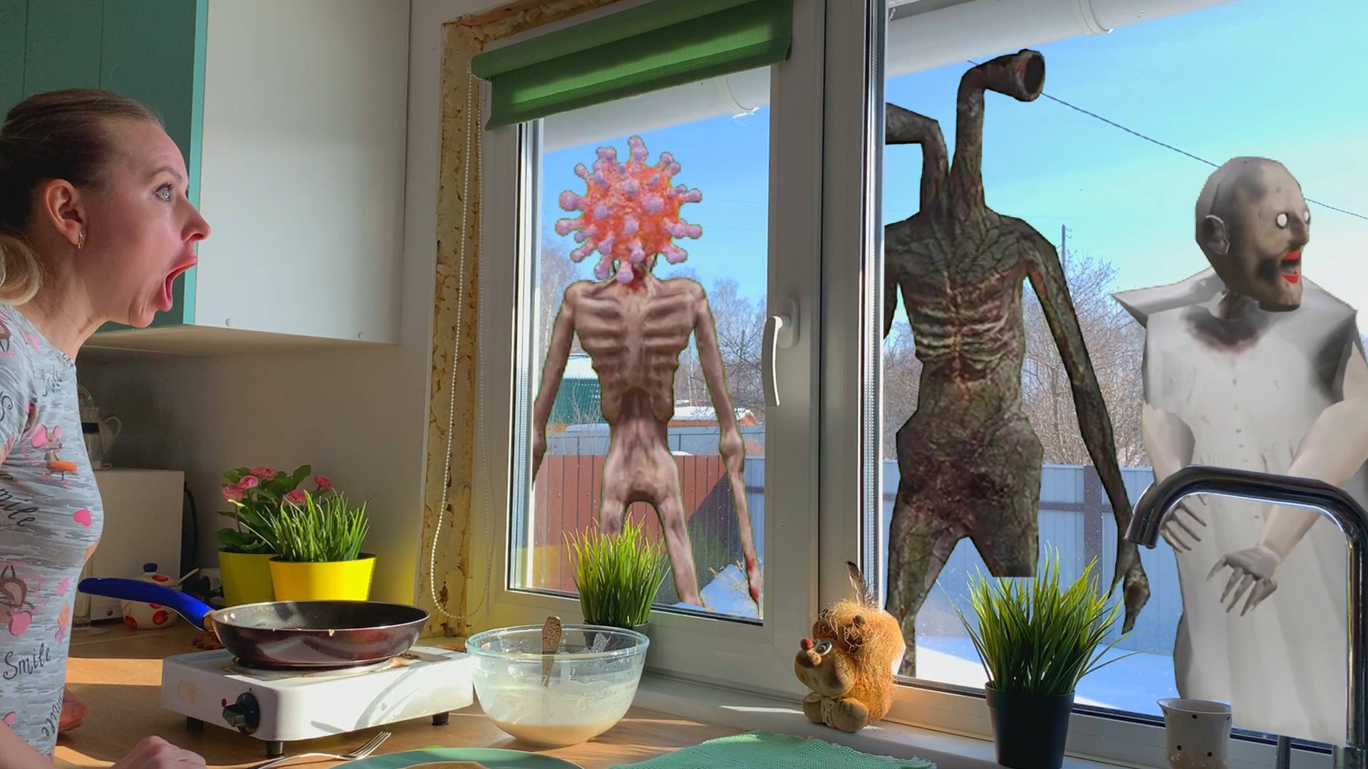 Сиреноголовые Монстры атакуют друг друга в реальной жизни