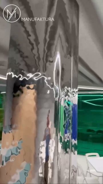 Облицовка Колон/Стен нержавеющей сталью “AquaSteel”