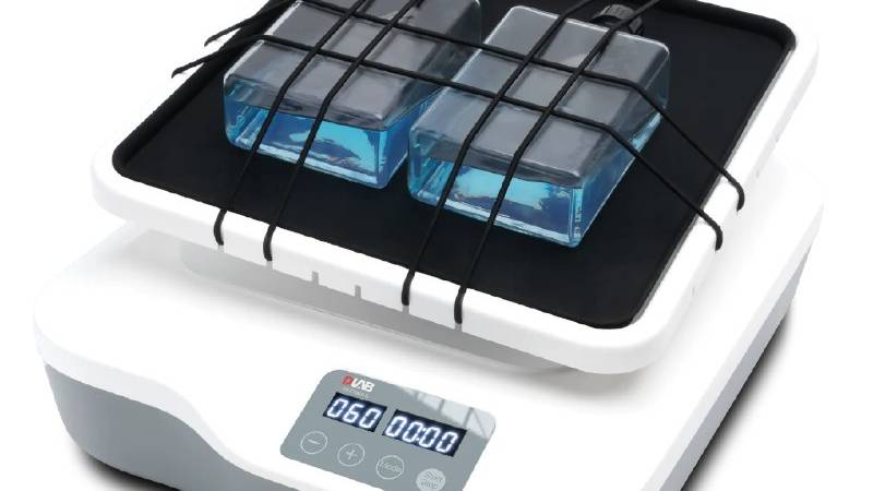 Шейкер волнообразный SK-D1810-S, 10°, 10-80 об/мин, с фиксированной платформой, Dlab