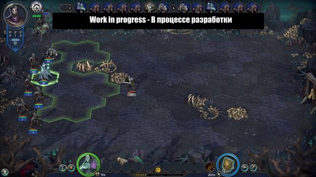 Герой некромант Рыцарь Смерти Онкос - специалист по скелетам против мечников